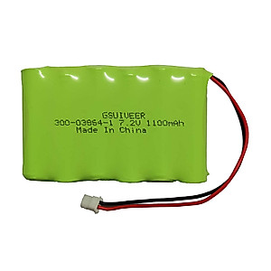 GSUIVEER 300-03866 7.2V 3700mAh Battery and 300-03864-1 Battery 7.2V 1100mAh