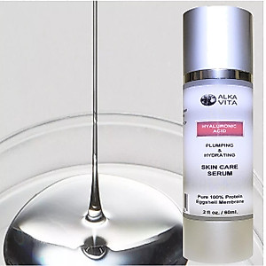 Hyaluronic Acid Protein Skin Serum Plumping Hydrating Cosmetology Professional Grade 2 Fl Oz. By ALKA VITA