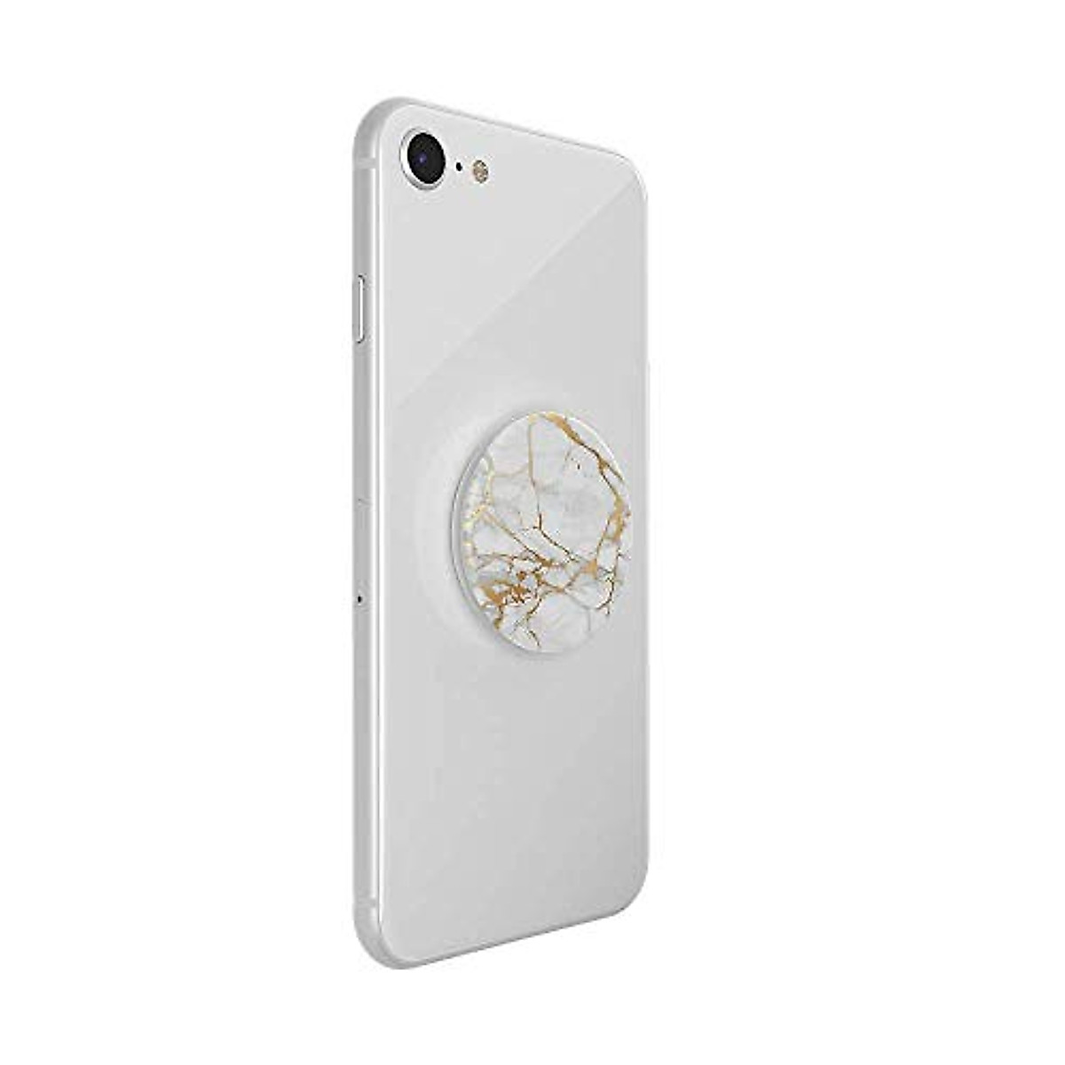 PopSockets Phone Grip with Expanding Kickstand, Marble PopGrip - Gold Lutz Marble