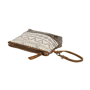 Myra Bag Foxy Tribe Upcycled Canvas Wristet Pouch Bag S-1240