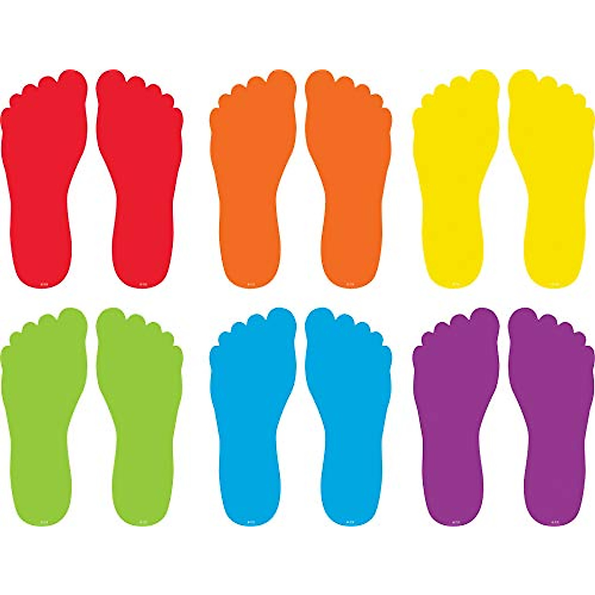 Spot On Floor Markers: Footprints - 7" (TCR77536)