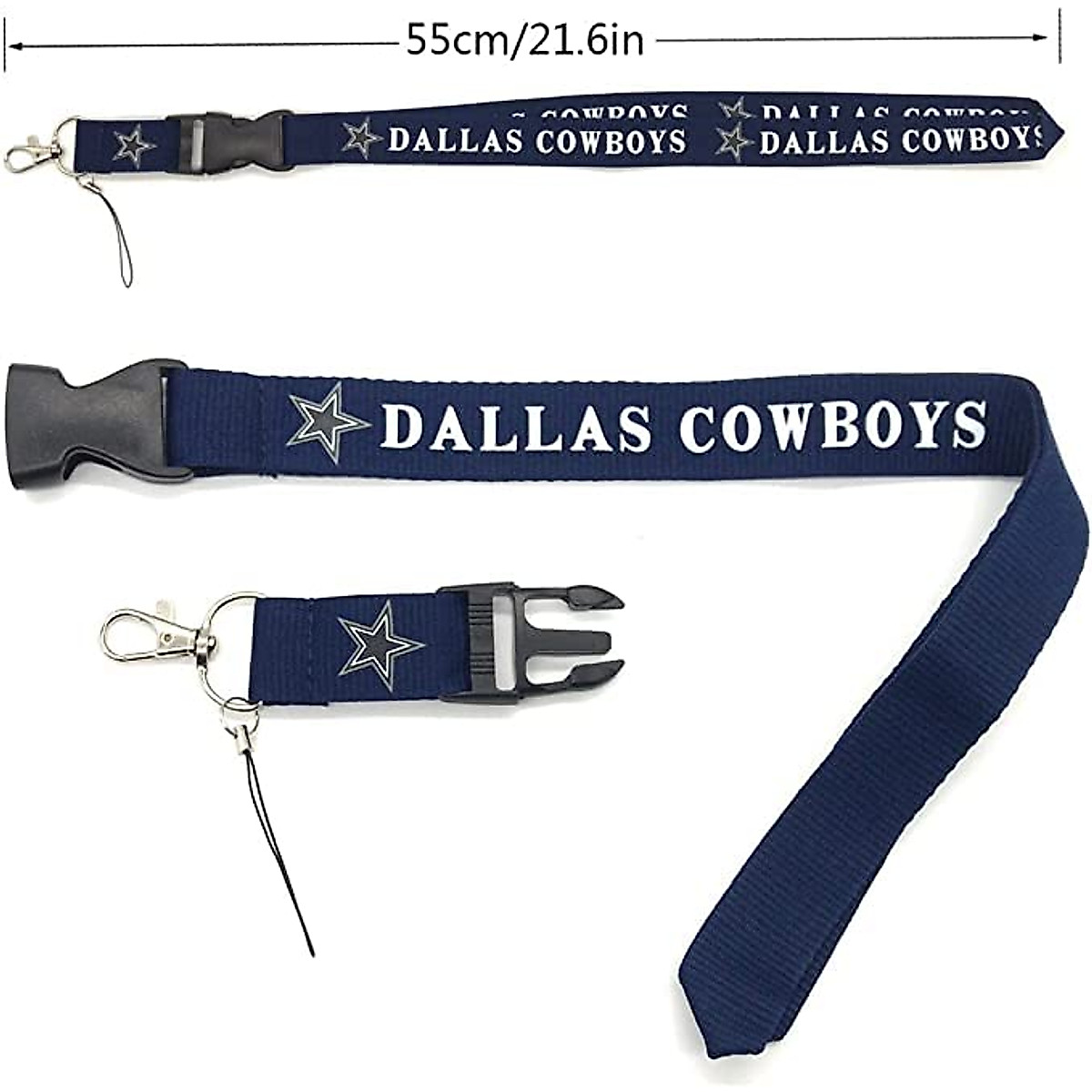 2 Pieces Cow-boy Lanyard For ID Badges Breakaway Driving Style Breakaway Lanyard Keychain Lanyard Key Ring for Car Truck SUV House Office Motorcycle for Keys