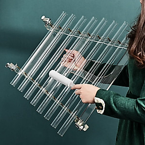 CVNC 440HZ 8 Note CDEFGABC Quartz Crystal Singing Harp Including Free Alumina Carrry Case Healing Musical Instrument For Sound Therapy