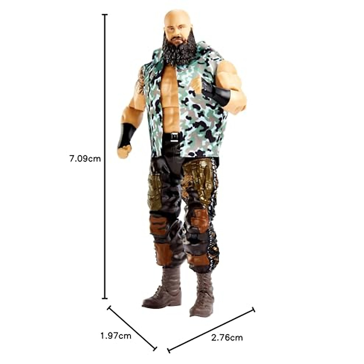 WWE MATTEL Braun Strowman Elite Collection Series 86 Action Figure 6 in Posable Collectible Gift Fans Ages 8 Years Old and Up​