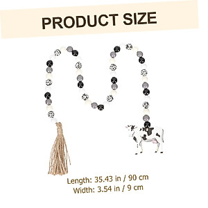 3pcs String Rope Wooden Beads Creative Wood Beads Creative Wooden Beads Wooden Bead Decor Delicate Wooden Beads Farmhouse Beads Tassel Party Pendant Wall Hanging Decor