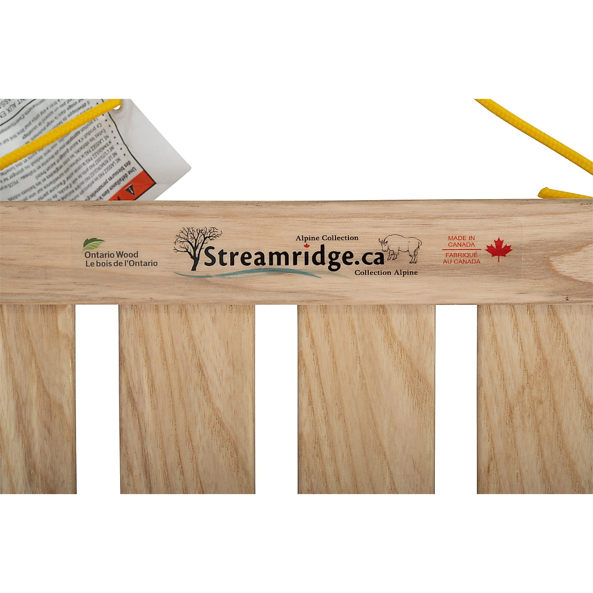 Superio Children Wooden Sled, Snow Sled for Toddlers, Kids Sleigh with Pull Ropes, Baby Sled, Red (Wooden Sled)