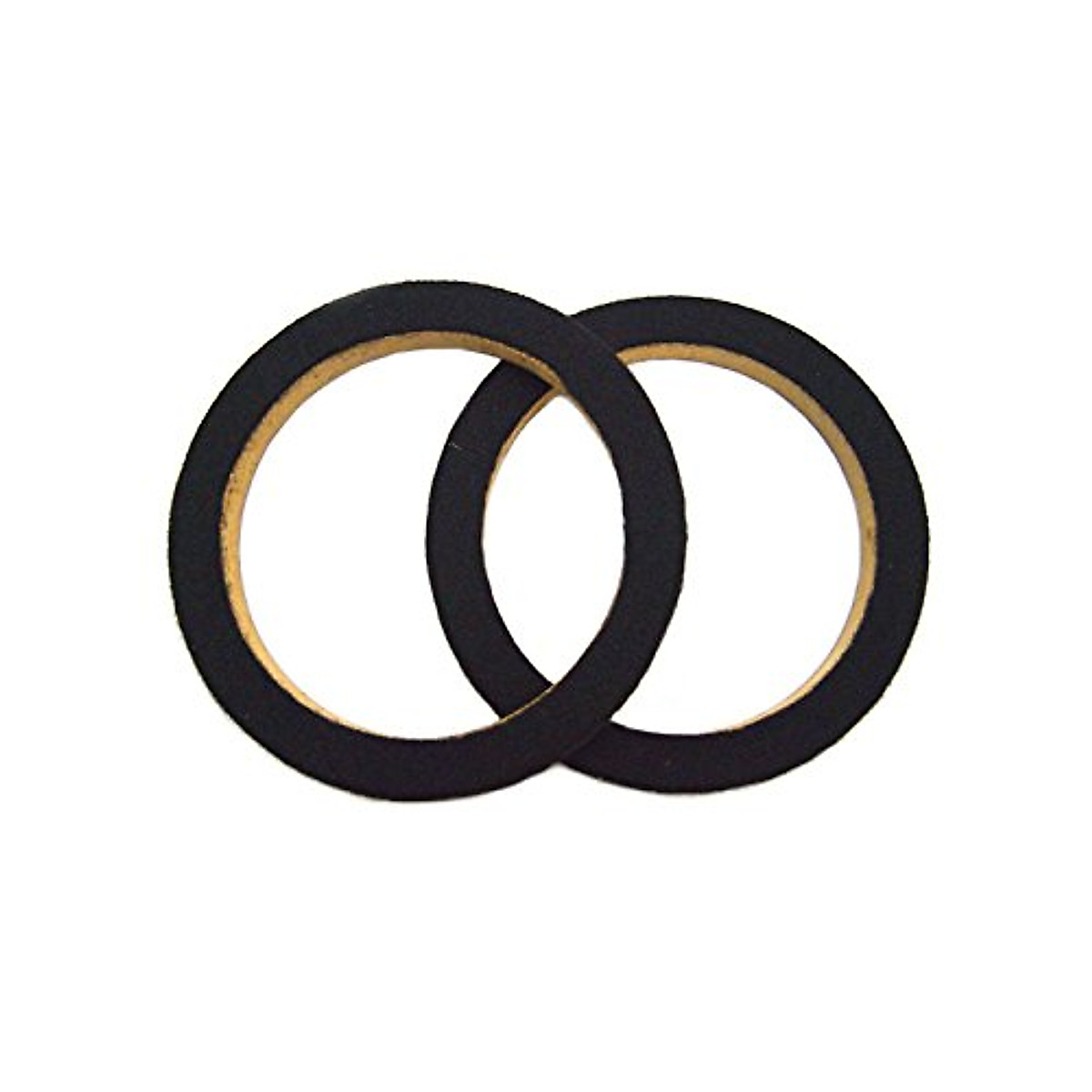 Pipeman's Installation Solution 2 Pair 8" MDF Wood Speaker Mounting Spacer Rings Black Carpet Car Audio