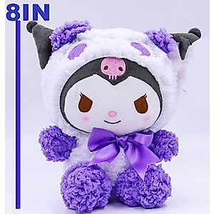 Kawaii Plush Doll 8''/20cm, Lovely Cartoon Kitty Cross-Dressing Stuffed Toy, Soft Anime Plush Pillow Doll, Cute Birthday Party Favors for Kids Children Girls Fans Collectibles Home Decor, Christmas