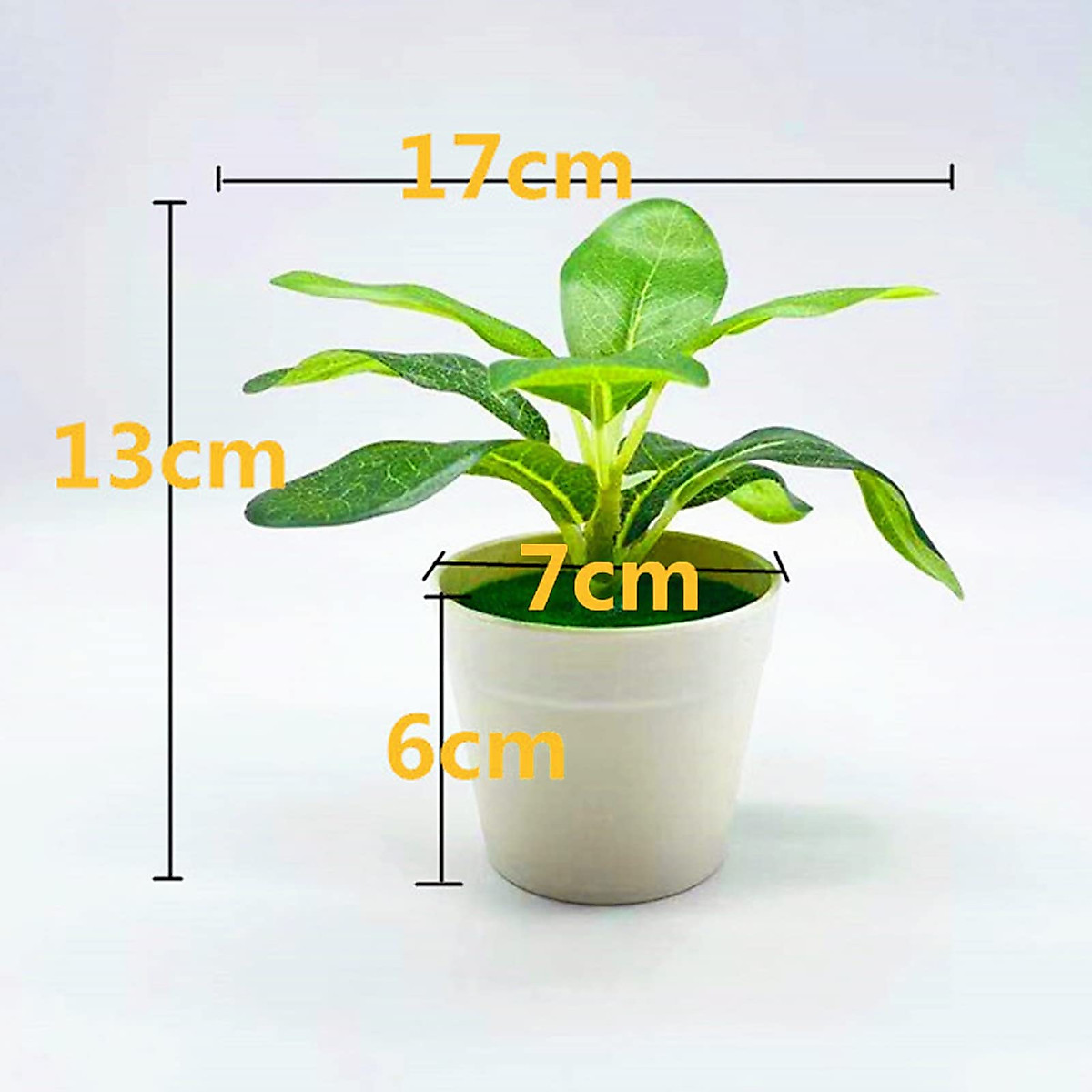 Angel3292 Artificial Potted Plant Realistic Plastic Eye-Catching Imitative Bonsai Plants for Home Potted Plant Delicate for Garden