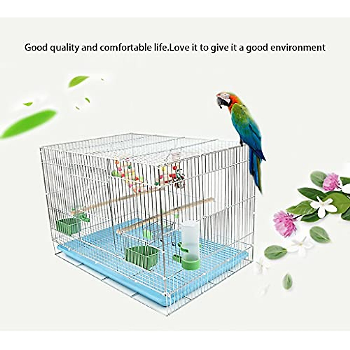Tyoo Bird Cage Pet Supplies Suitable for Small Birds Used As a Nest for Homing Pigeons Suitable for Most Bird Cages Assembled and Cleaned