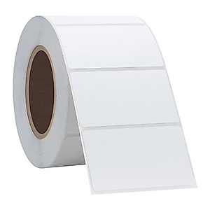 Hybsk 2.25x1.25 inch Direct Thermal Labels for Barcodes, Address, Compatible with Rollo Label Printer & Zebra Desktop Printers (2.25"x1.25",White)