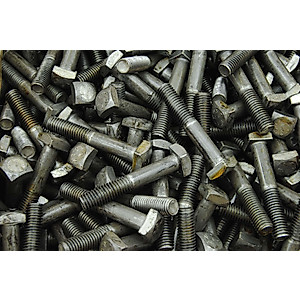 (35) Square Head 1/2-13 x 3 Bolts Unplated A307 3/4" Sq
