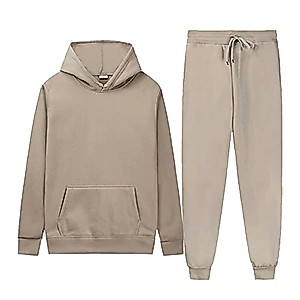 Following His Orders Men's Tracksuit Athletic Sports Gym Sports Long Sleeve Sweatshirts Jogger Pant With Pockets Hooded Sweatsuits Jogger Suit With Pockets M M