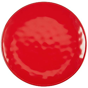 Certified International Melamine 12 pc Dinnerware Set, Service for 4, Red