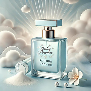 ASMARKET BABY POWDER UNISEX PREMIUM HYPOALLERGENIC PERFUME BODY OIL MAIN ACCORDS: POWDERY, MUSKY, FLORAL