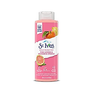 St. Ives Pink Lemon & Mandarin Orange Exfoliating Body Wash 16 Fl Ounces