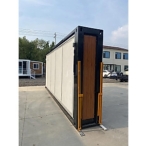 Tiny House for Adults Living, Expandable Container House, Prefabricated Mobile House, 2 bedrooms 1 Bathroom and Kitchen Portable