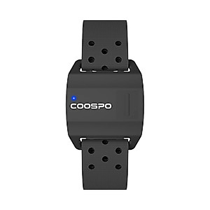 COOSPO Bluetooth Heart Rate Monitor Armband ANT+ Heart Rate Monitor Rechargeable HRM Sensor for Peloton Garmin Polar Wahoo Strava Zwift DDP Yoga (One More Free Armband)
