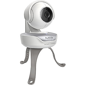 HUBBLE CONNECTED Nursery Pal Deluxe 5" Smart HD Twin Baby Monitor and 2 Cameras with Built-in Rechargeable Batteries to Use at Home Or On The Go