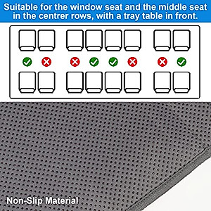 POMER Toddler Airplane Seat Extender, Portable Kids Airplane Footrest, Toddler Travel Foot Rest for Flights - Foldable Toddler Airplane Bed