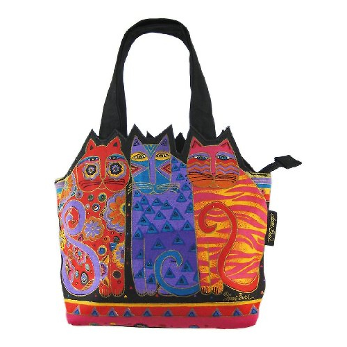 Laurel Burch `Tres Gatos` Medium Tote Bag Three Cats