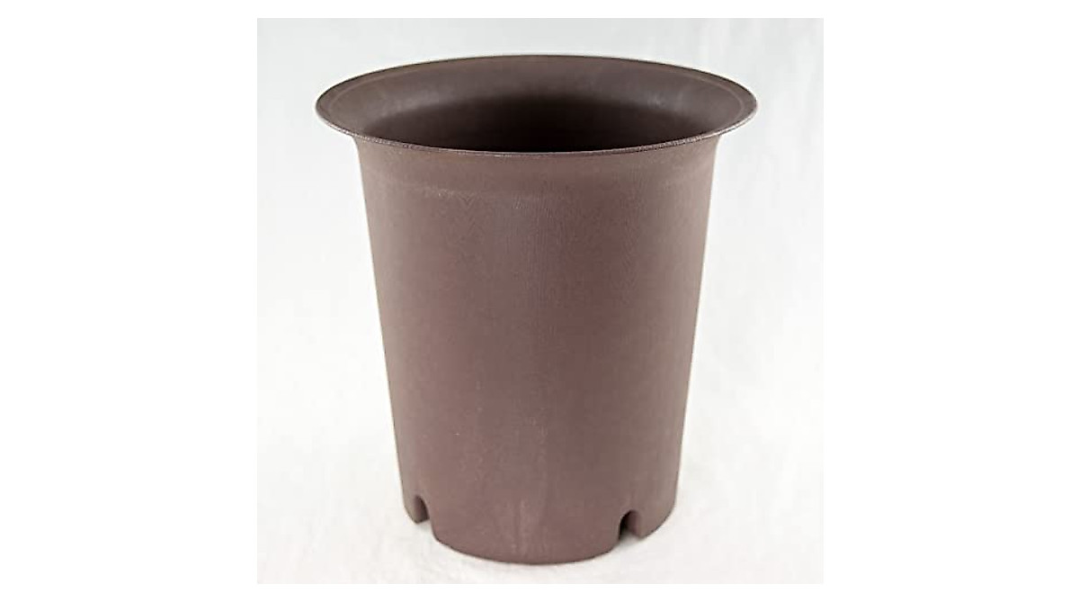 Calibonsai Round Cascade Bonsai Pot - 8" Tan Planter