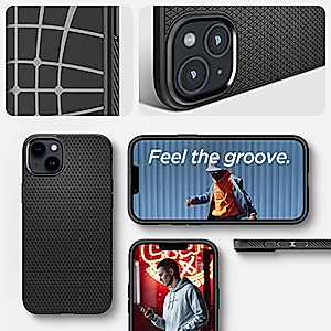 Spigen Liquid Air Armor Designed for iPhone 14 Case (2022) - Matte Black
