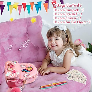 LSSAGOON Unicorn Sequins Backpack for Girls,Toddler Kids Schoolbag,Bookbag for Kindergarten Elementary,Gift for Birthday Xmas.