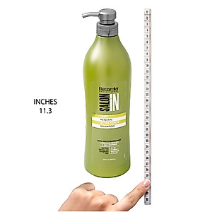 Recamier SalonIn Pro Keratin Ultra Force Shampoo For Damaged Hair Bad Habits | Champu Cabello Muy Maltratado 33.8 Ounces 1000 Mililiter