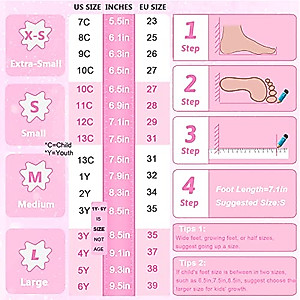 Kids Roller Skates for Girls Child Beginner Toddlers, 4 Sizes Adjustable Roller Skates with Light up Wheels for Children, patines para niñas patins à roulettes Enfants Filles - Extra Small Size