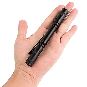 Pocketman 4 Pcs1000LM LED Penlight Flashlight Tactical Torch with Clip(13.3 CM)