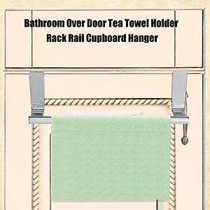 Yosoo Towel Hanging Rack, Stainless Steel Anti-Rust Anti- Cabinet Drawer Towel Hanging Rack for Kitchen Bathroom Living Room(Short)