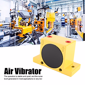 1/4in Pneumatic Vibrator, Silent Air Turbine Vibrator, Industrial Pneumatic Turbine Vibrator Eccentric Rotation Oscillator for Sandblaster Cabinet Vibrating Platforms