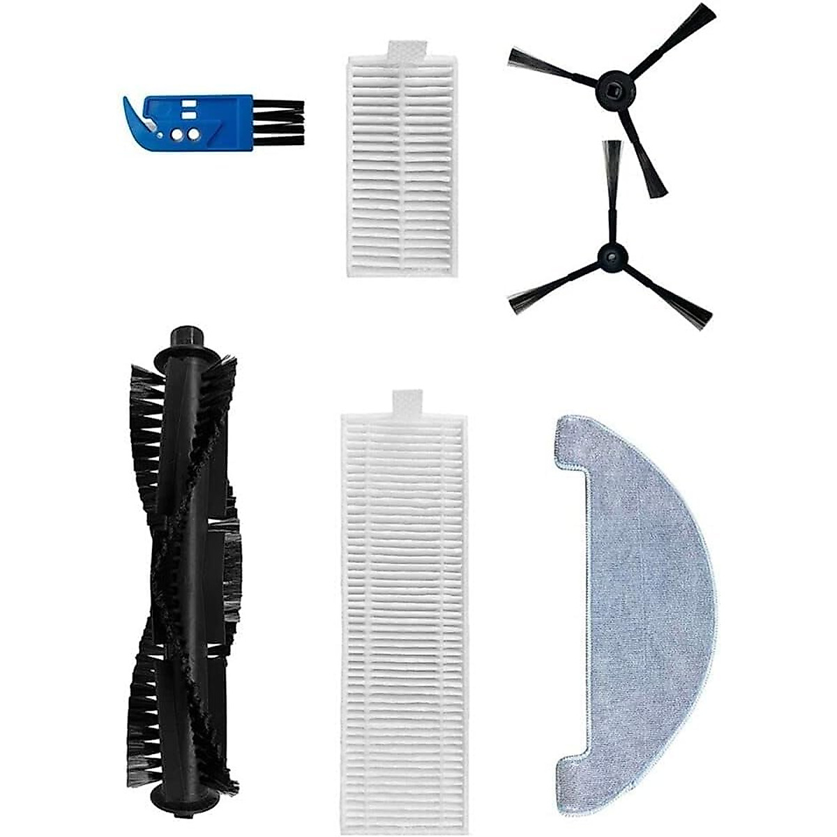 Side Brushes Water Tank Air Filters Mop Accessory Kit Compatible with 360 P7 Robot Vacuum