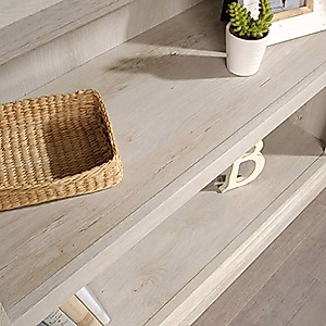 Sauder Select 2 Shelf Bookcase, L: 35.28" x W: 13.23" x H: 29.92", Chalked Chestnut finish