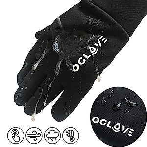 OGLOVE Waterproof Thermal Sports Gloves, Touchscreen Sensitive Field Gloves for Football, Soccer, Rugby, Mountain Biking, Cycling, Fishing and More, Adult Small 13Y+