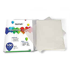 Nuova Premium Thermal Laminating Pouches 9" x 11.5", Letter Size, 3 mil, 100 Pack (LP100H)