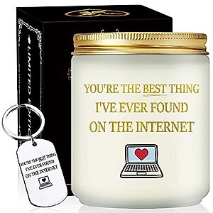 Volufia Valentines Gifts for Her - Gift for Women - Boyfriend Gifts from Girlfriend - Romantic Thanksgiving Christmas Birthday Gifts for Men Husband Friends Wife - Lavender Scented Candles