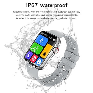 Desong Smart Watch(Answer/Make Calls), 1.7 inch Fitness Tracker,Smartwatch for Android iOS Phones,IP67 Waterproof Blood Pressure SpO2 Heart Rate Sleep Monitor for Women Men