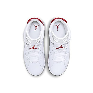 Jordan Boy's Jordan 6 Retro (Little Kid) White/University Red/Black 1 Little Kid M