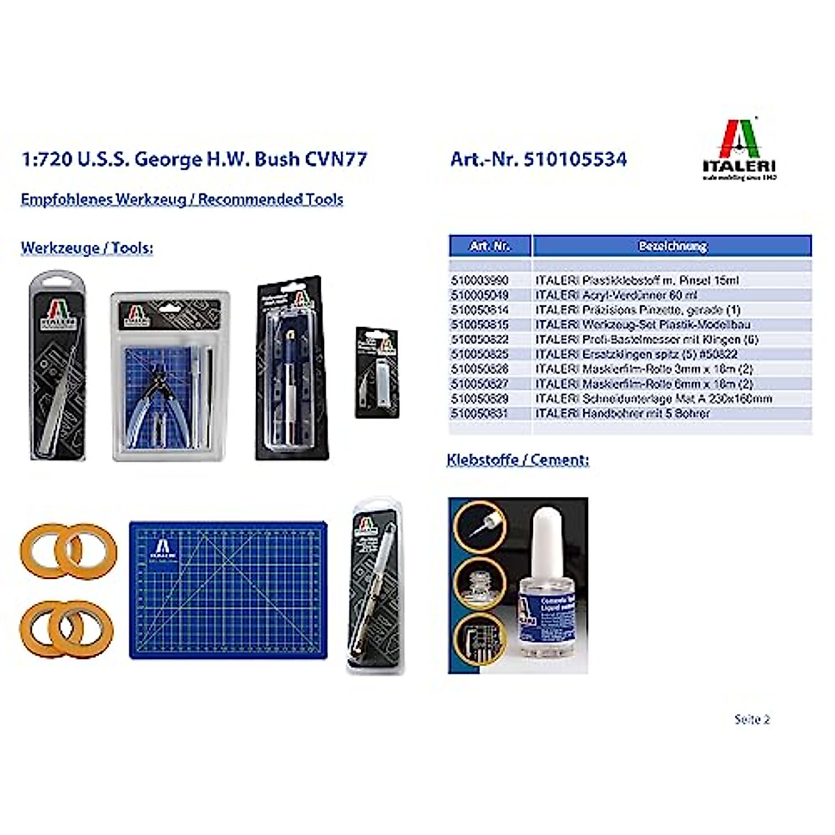 Italeri 5534S 1:720 - USS George H.w.Bush Cvn-77