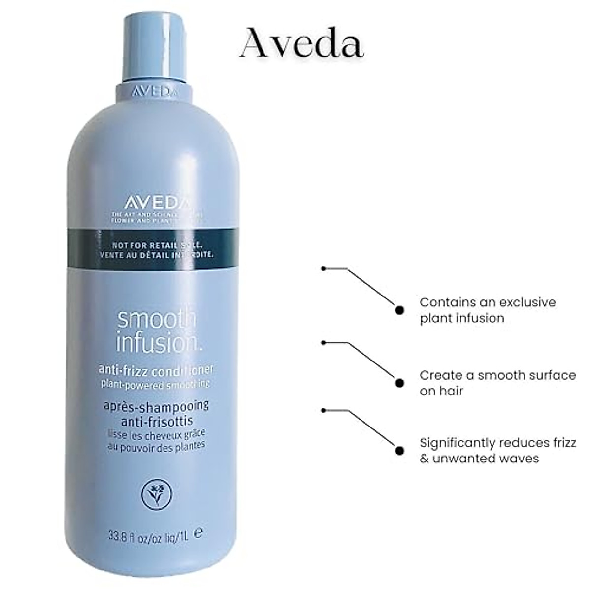 Aveda Smooth Infusion Anti-Frizz Conditioner To Smooths & Softens Frizzy Hair 33.8 oz