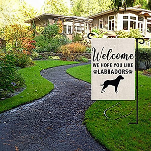 Labrador Garden Flag Labrador Flag Welcome We Hope You Like Labradors Garden Flag (Like Labradors F)