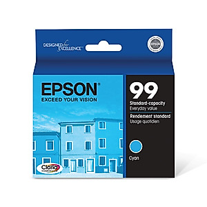 EPSON T099 Claria Hi-Definition -Ink Standard Capacity Cyan -Cartridge (T099220-S) for select Epson Artisan Printers