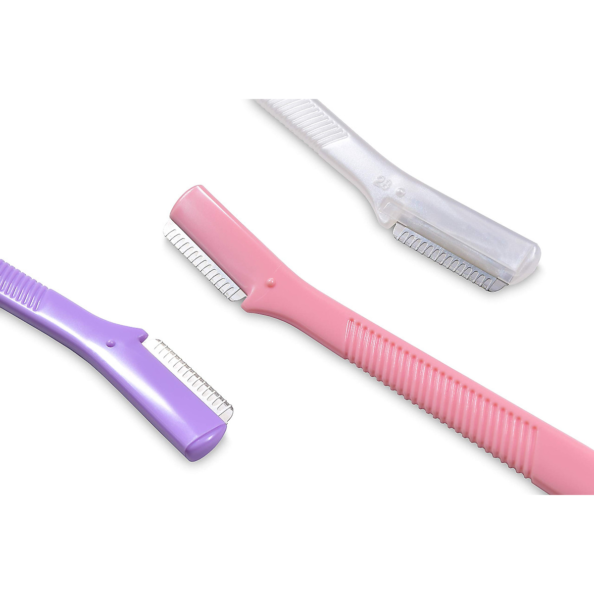 Seki Japan Eyebrow Beauty Trimmer, Women's Facial Razor, Disposable Facial Hair Removal Groomer, with Safety Cover 3 Pieces