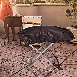Folding Grill Dust Cover Compatible with Many Types of Grills & Easy to Clean for Home Garden Yard BBQ Tool
