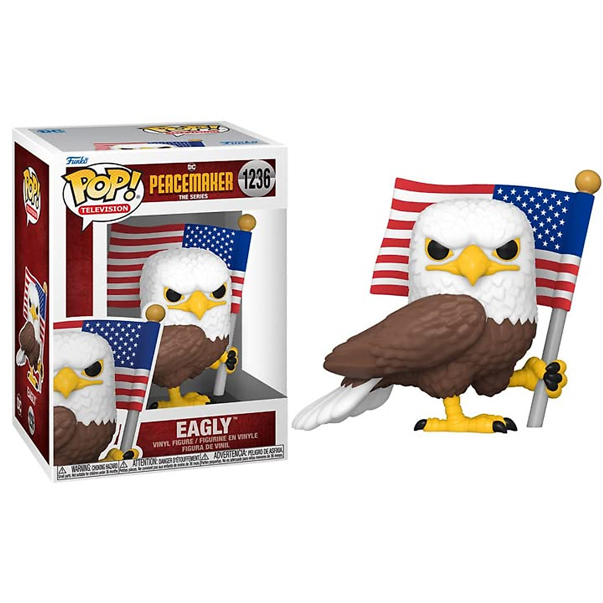 POP Peacemaker - Eagly Funko Vinyl Figure (Bundled with Compatible Box Protector Case), Multicolored, 3.75 inches