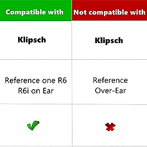 TaiZiChangQin Ear Pads Ear Cushions Earpads Replacement Compatible with Klipsch Reference one R6 R6i on Ear Headphone