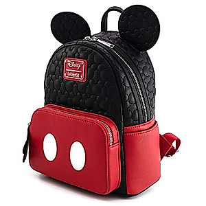 Loungefly Disney Mickey Mouse Oh Boy Quilted Womens Mini Backpack Purse