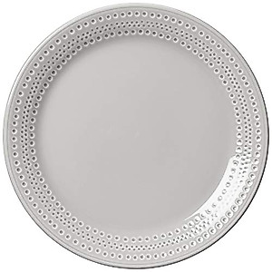 Kate Spade New York Willow Drive8482 12-Piece Dinnerware Set, 17.75 LB, Taupe/Grey